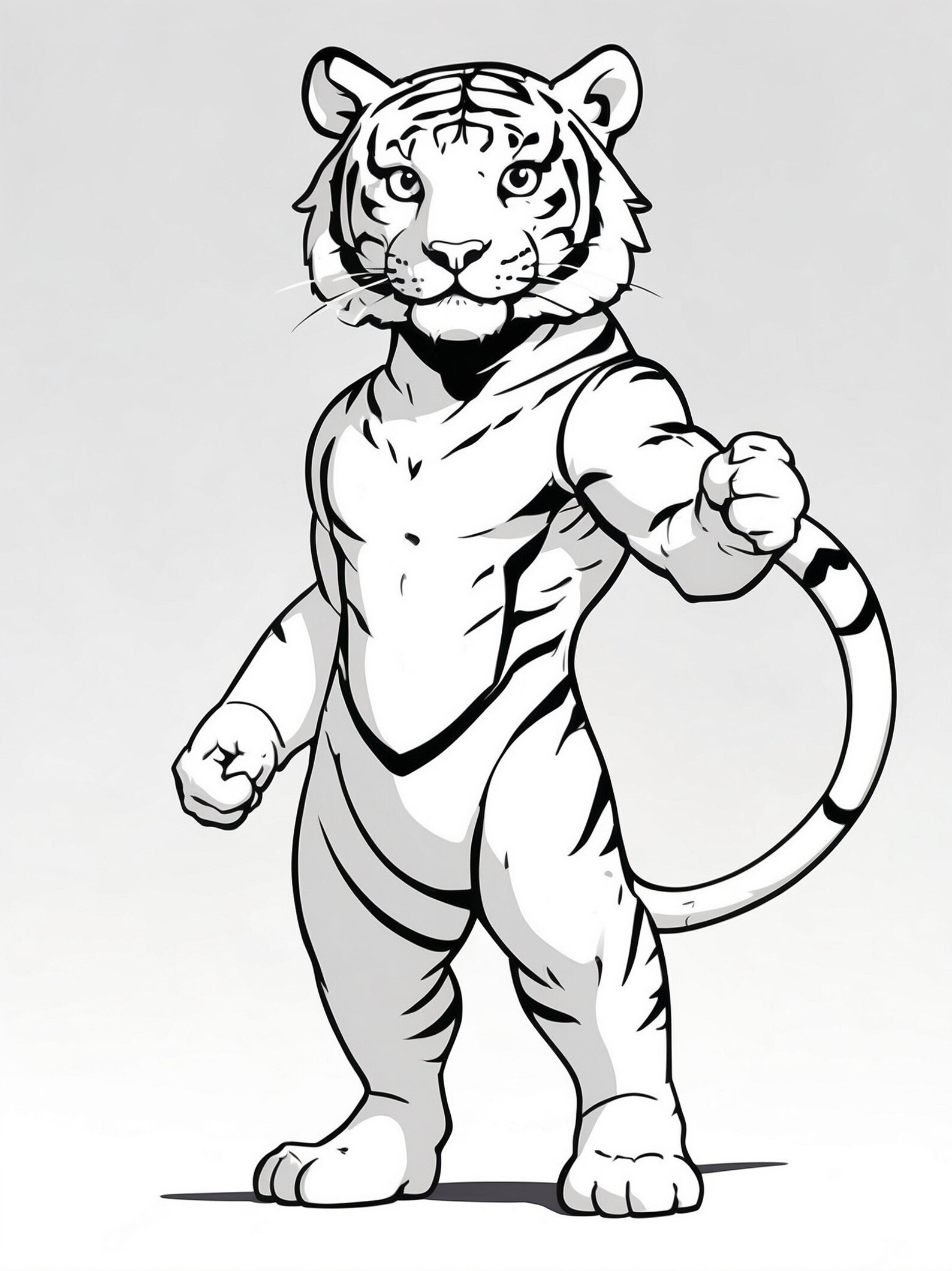 Wild Tiger Coloring Pages | Instant Download Printable Kids Activity ...