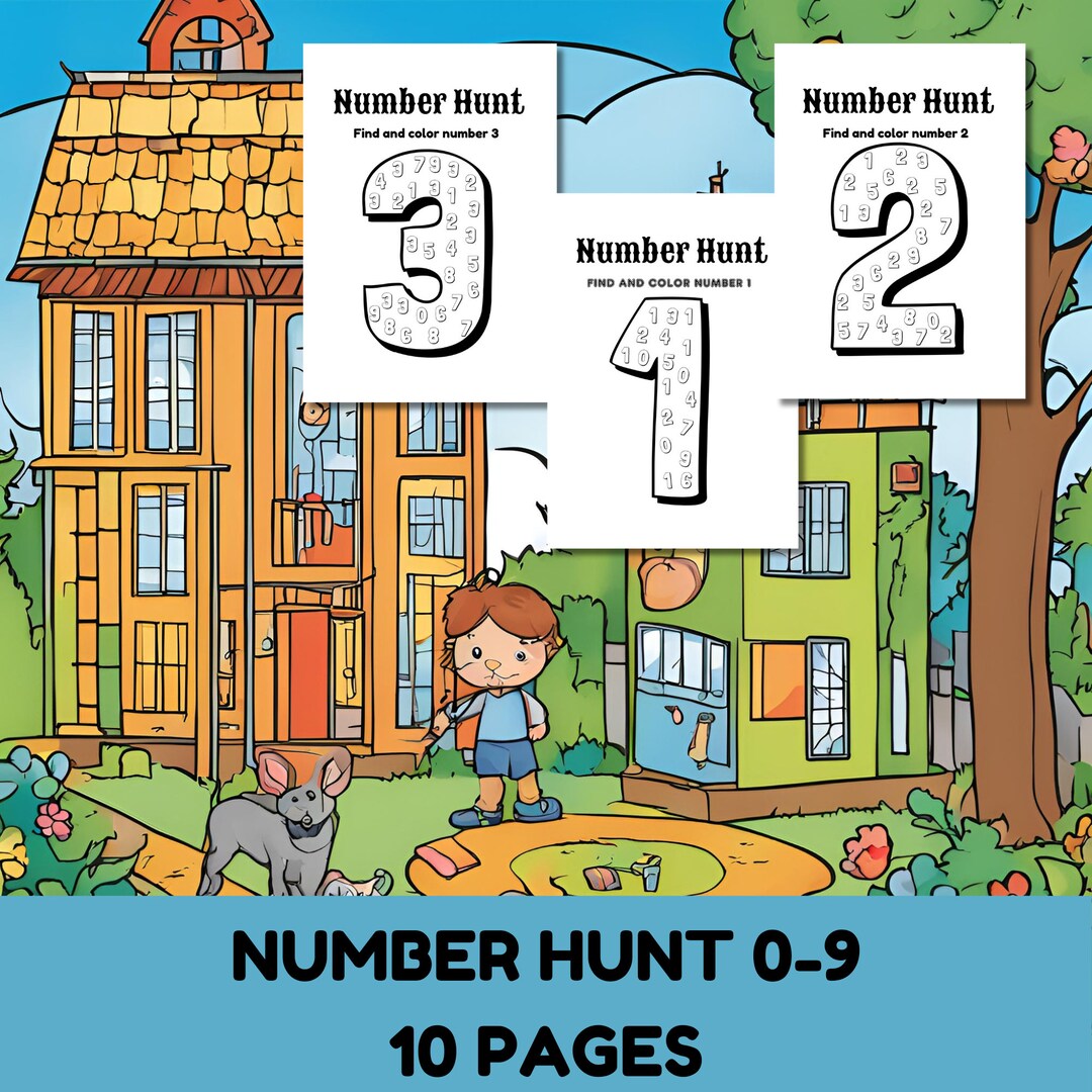Number Coloring Pages for Kids | 0-9 Printable Learning Sheets | Fun ...