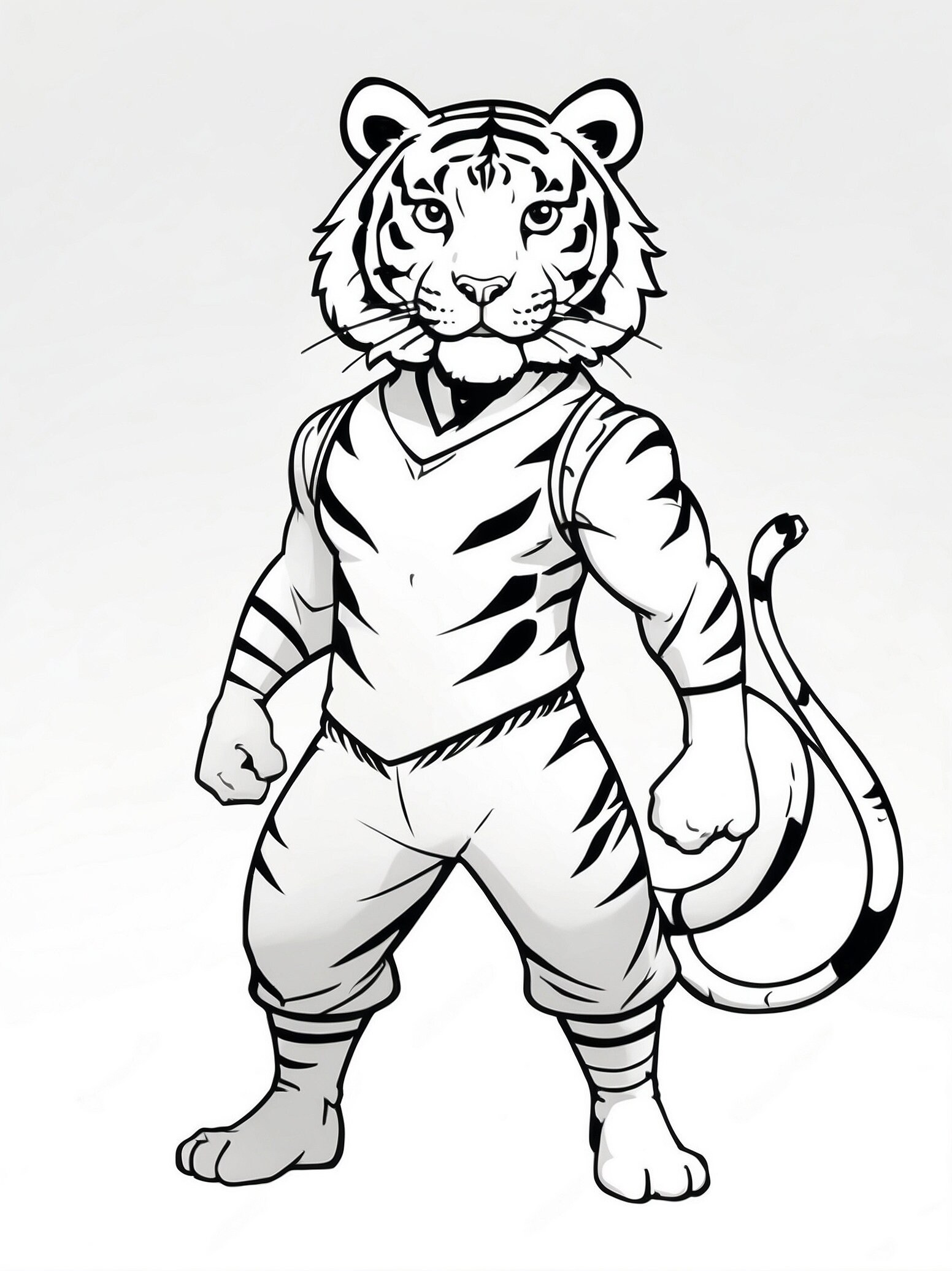 Wild Tiger Coloring Pages | Instant Download Printable Kids Activity ...