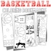 Printable Basketball Coloring Bookmarks Set of 4 Fun & Creative Designs ...