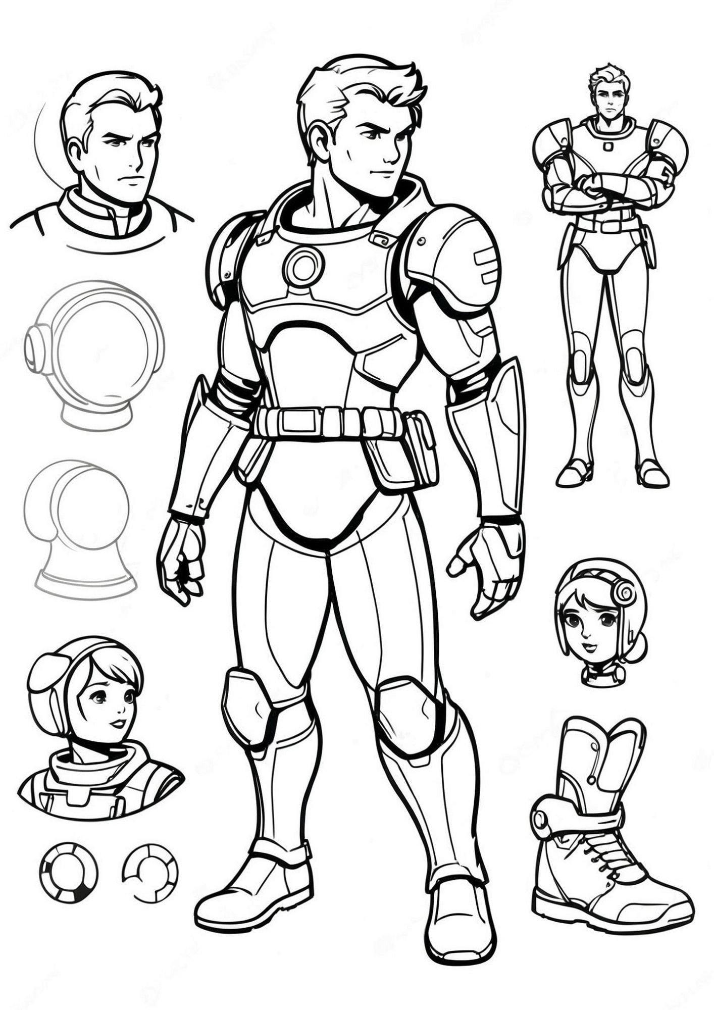 Cyborg Coloring Book | Printable Activity Pages for Kids | Fun and ...