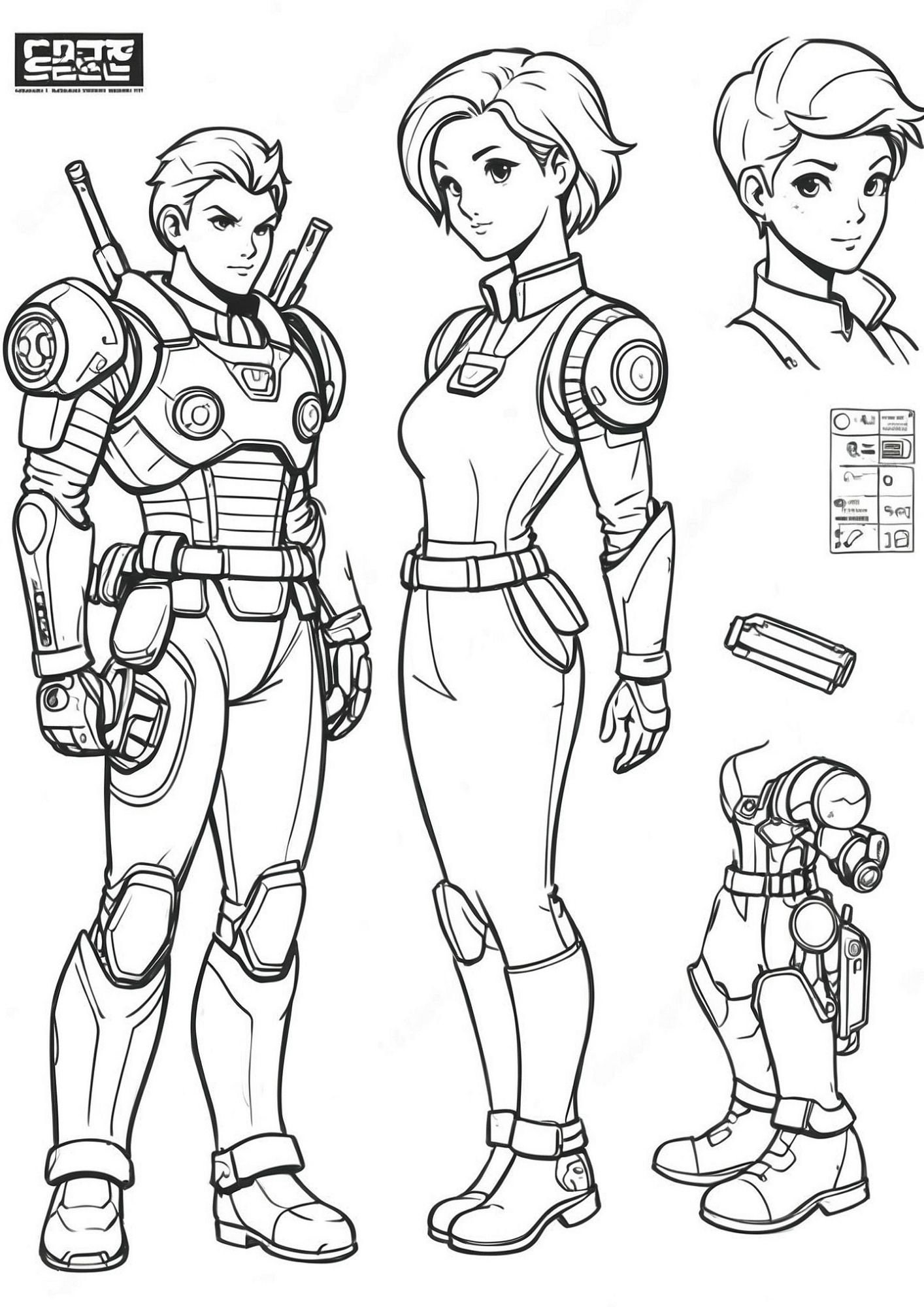 Cyborg Coloring Book Printable Activity Pages for Kids Fun and ...