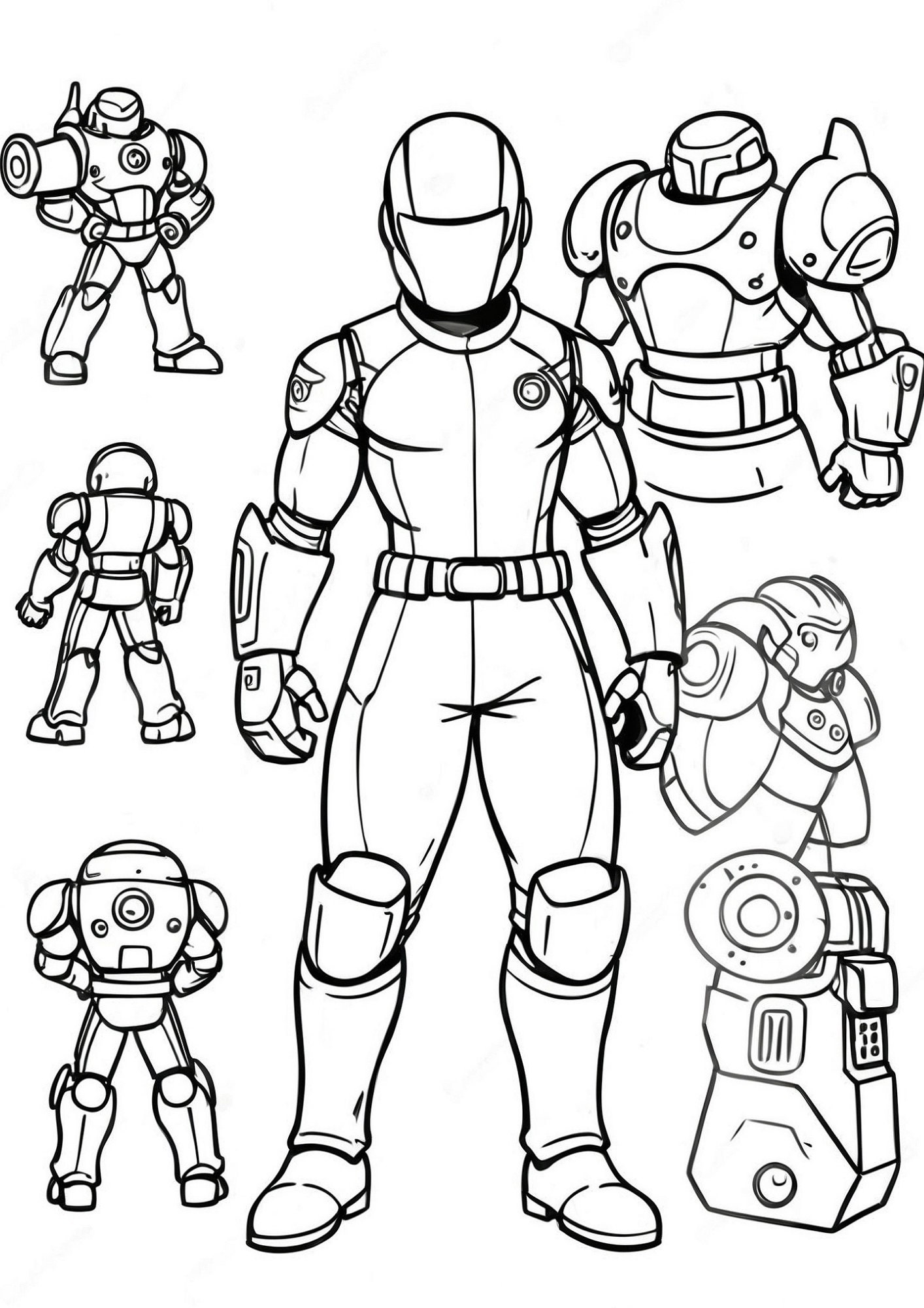 Cyborg Coloring Book | Printable Activity Pages for Kids | Fun and ...