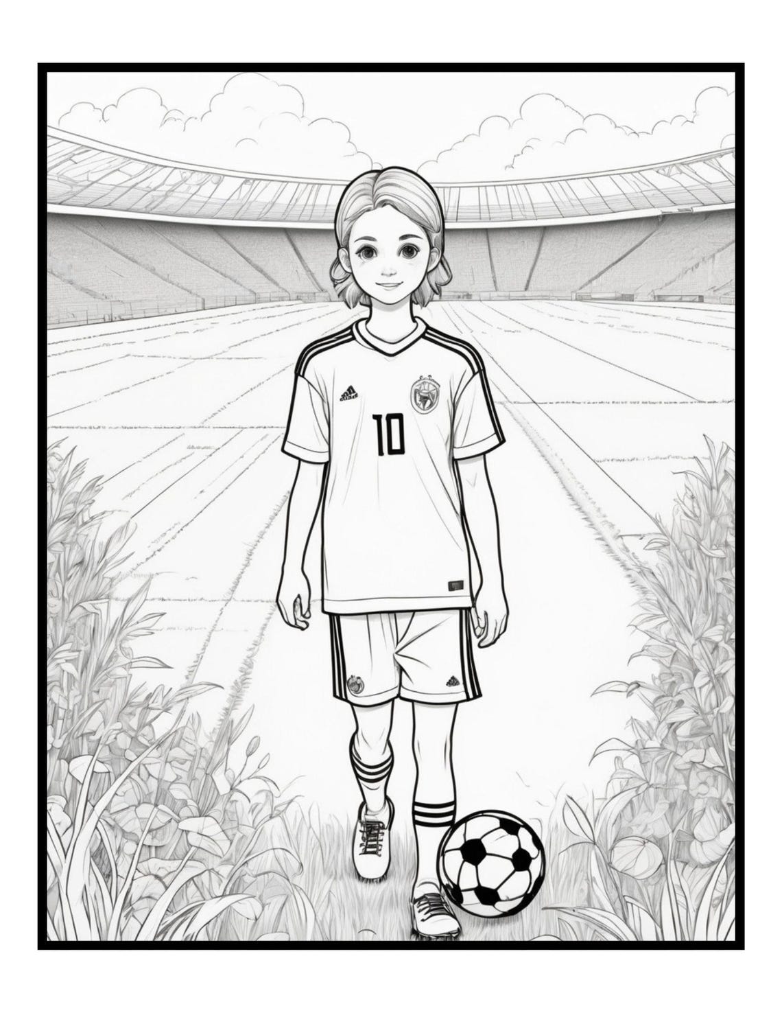 Soccer Coloring Pages - Football Coloring Book Pages for Boys and Girls ...