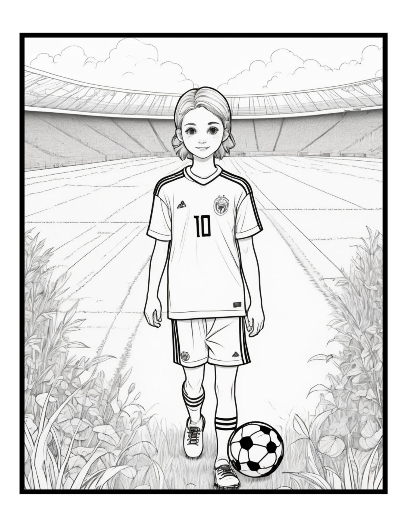 Soccer Coloring Pages - Football Coloring Book Pages for Boys and Girls ...