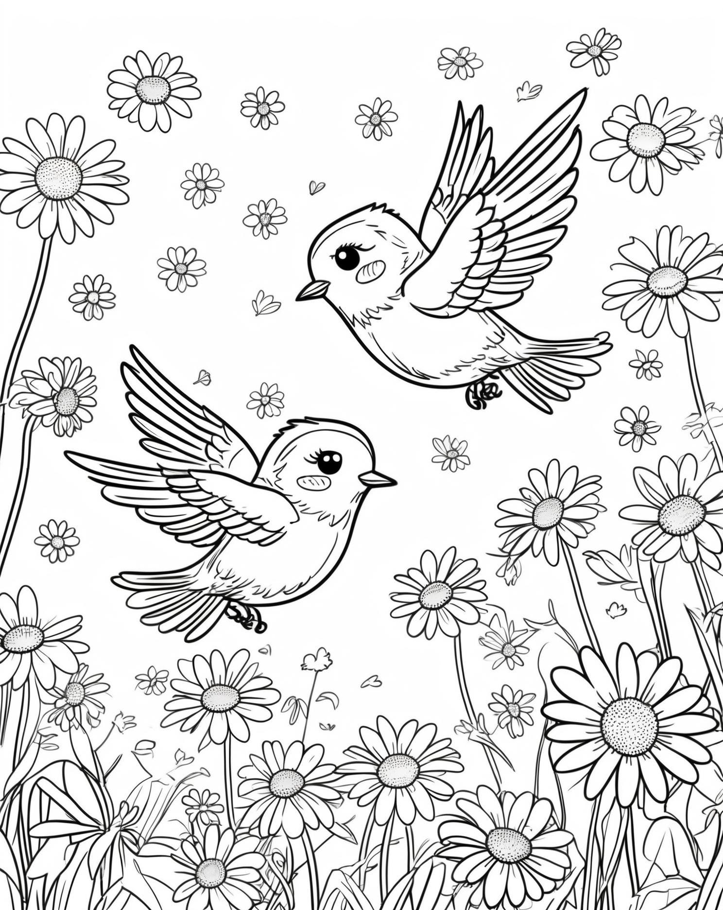 Birds Coloring Pages | 24 Printable Bird Designs for Kids & Adults ...