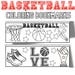 Printable Basketball Coloring Bookmarks Set of 4 Fun & Creative Designs ...
