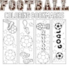 Printable Soccer Coloring Bookmarks Set of 4 Fun & Creative Designs ...