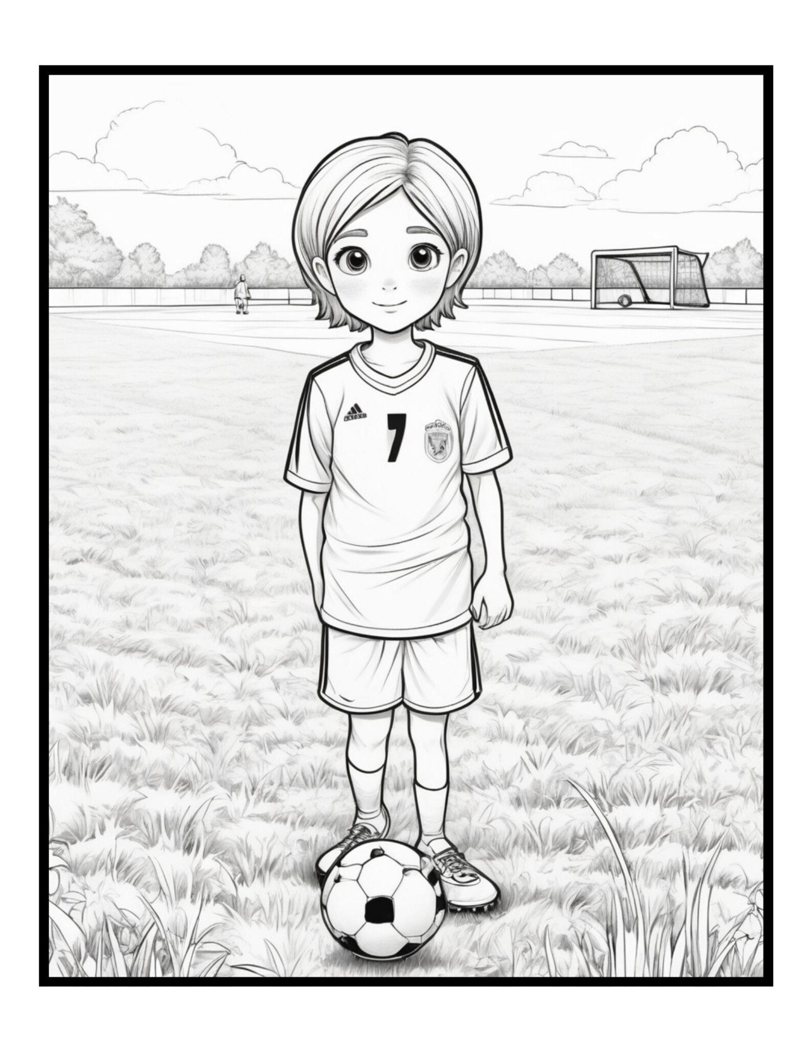 Soccer Coloring Pages - Football Coloring Book Pages for Boys and Girls ...