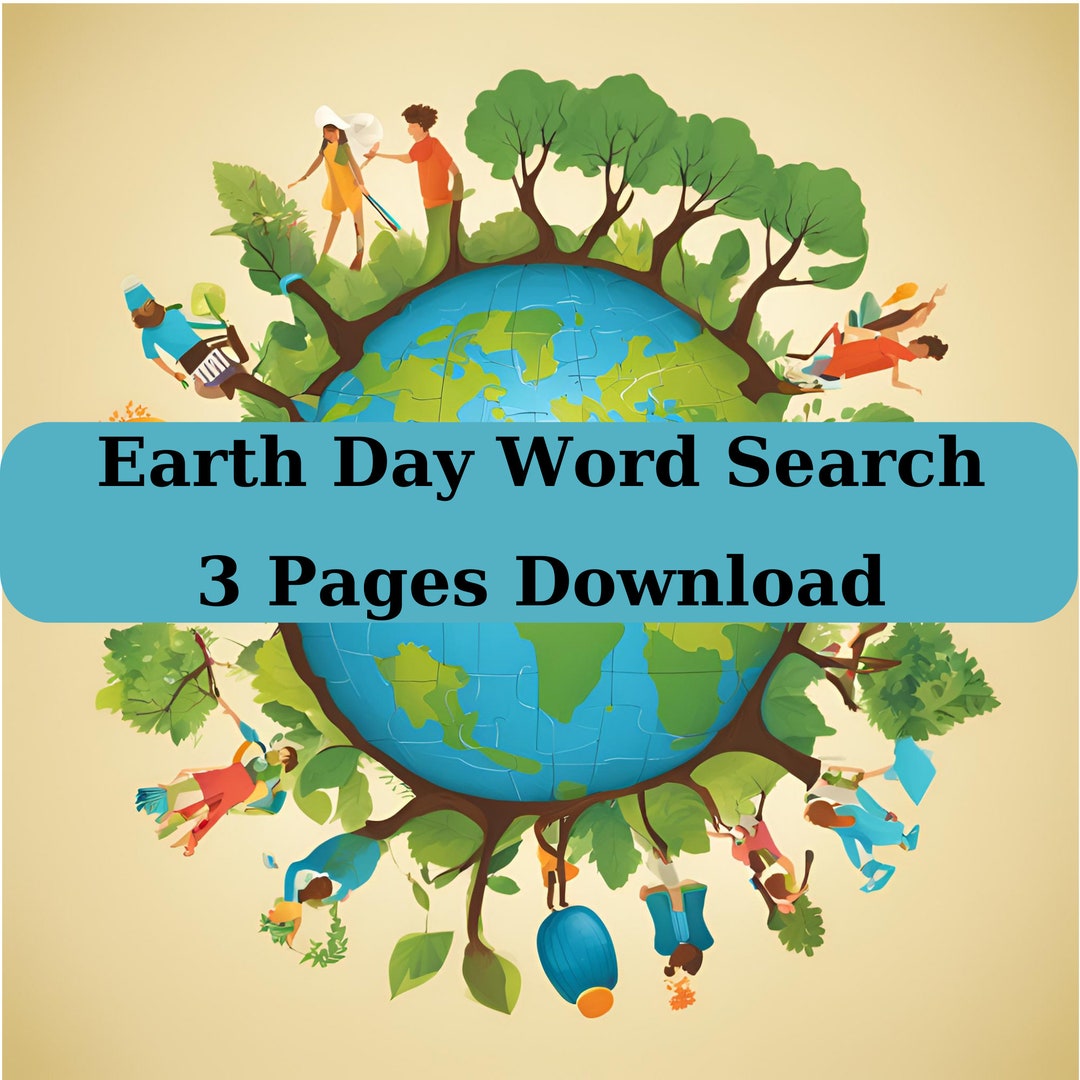 Earth Day Word Search Puzzle | Fun & Educational Activity for Kids ...