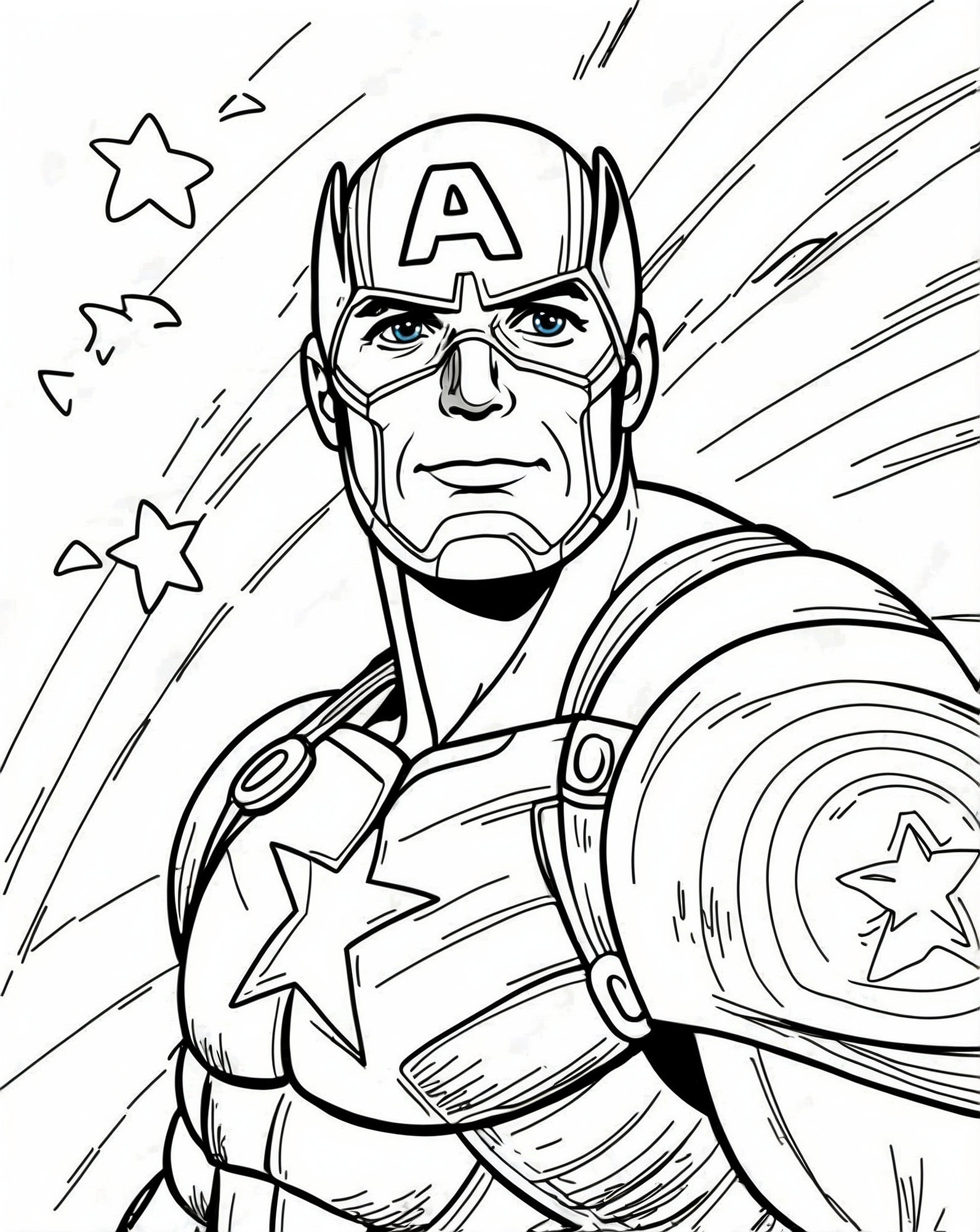 Captain America Coloring Pages for Kids and Adults | Printable ...