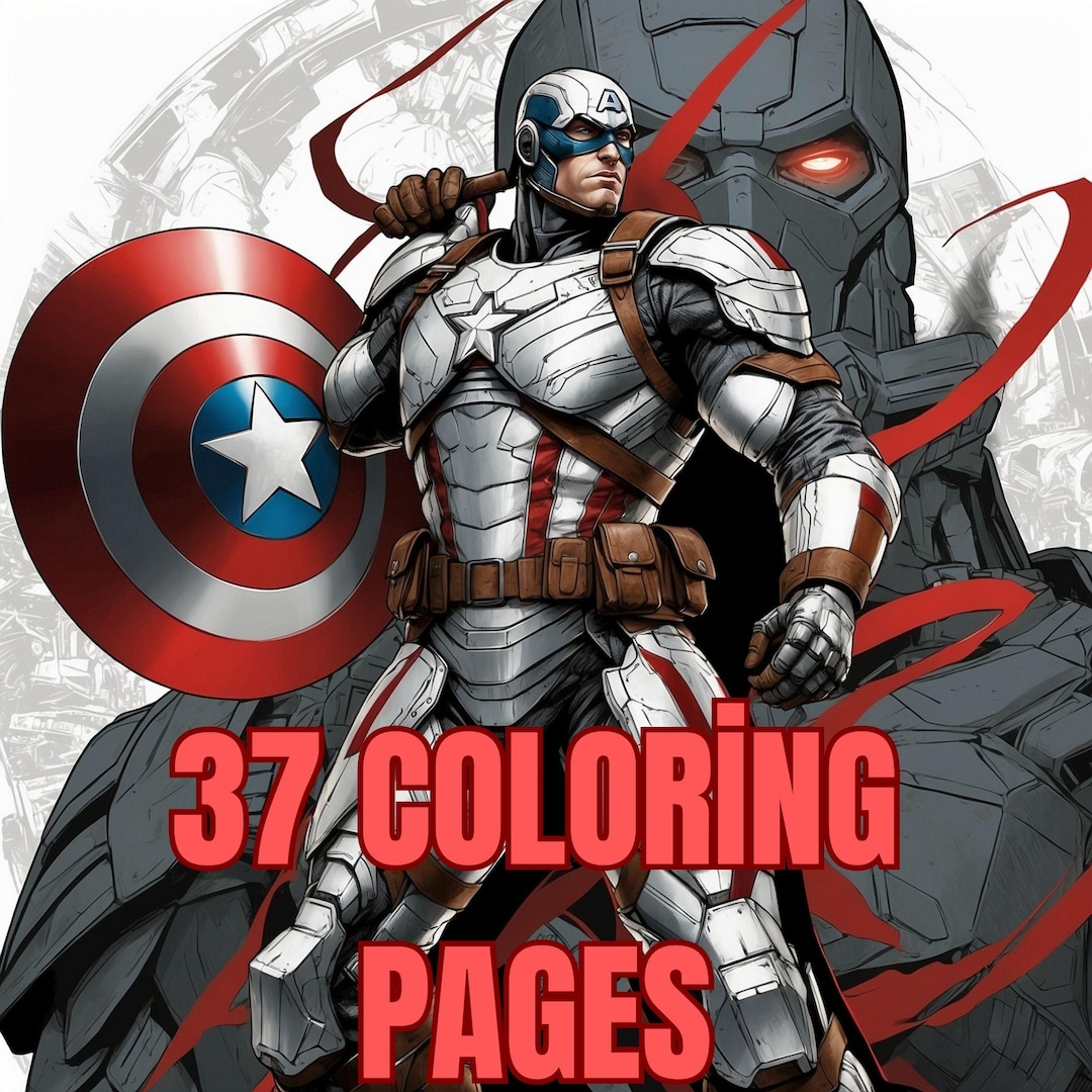 Captain America Coloring Pages for Kids and Adults | Printable ...