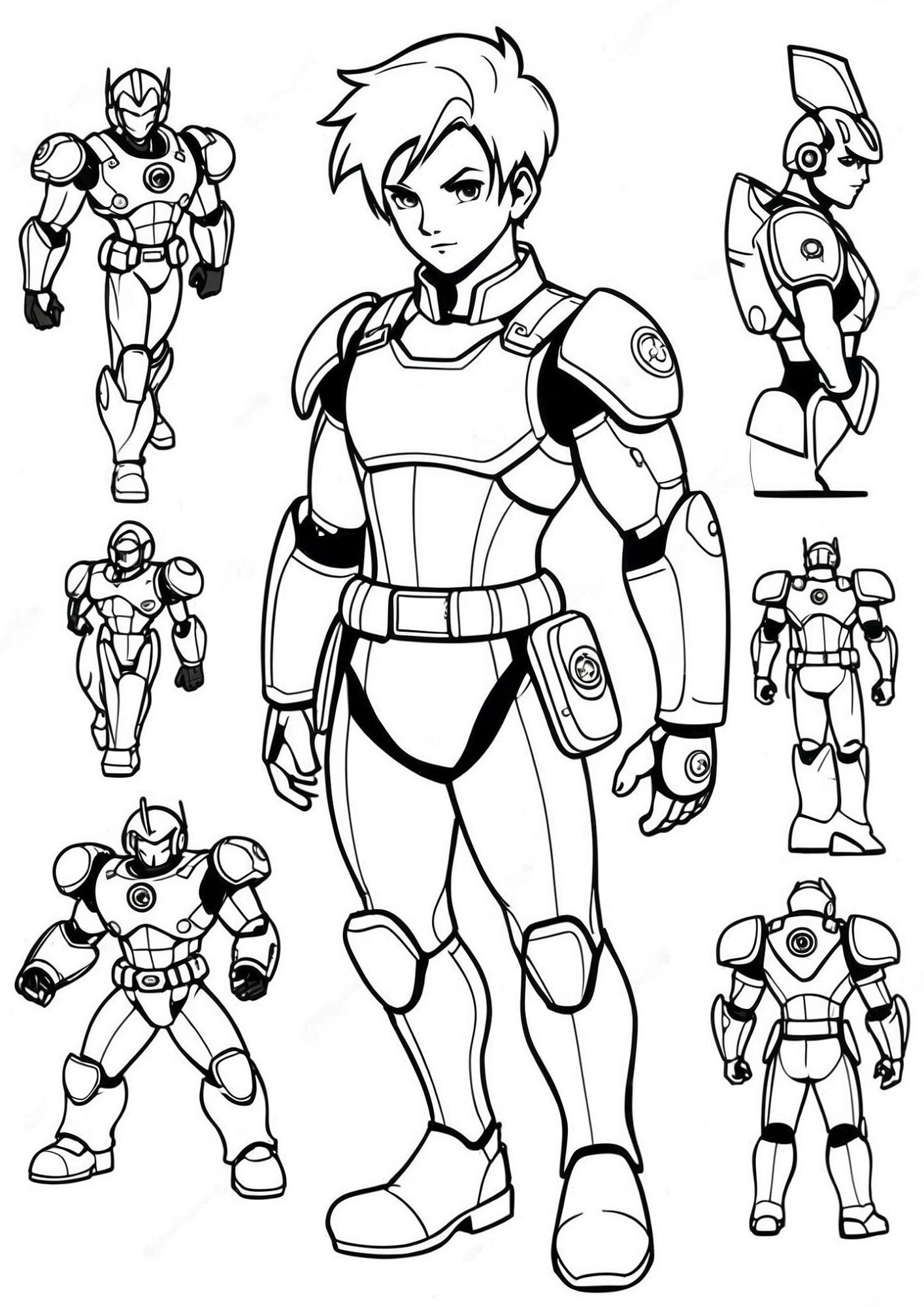 Cyborg Coloring Book | Printable Activity Pages for Kids | Fun and ...