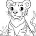 Baby Tiger Coloring Pages – 16 Cute Animal Illustrations (PDF) - Etsy