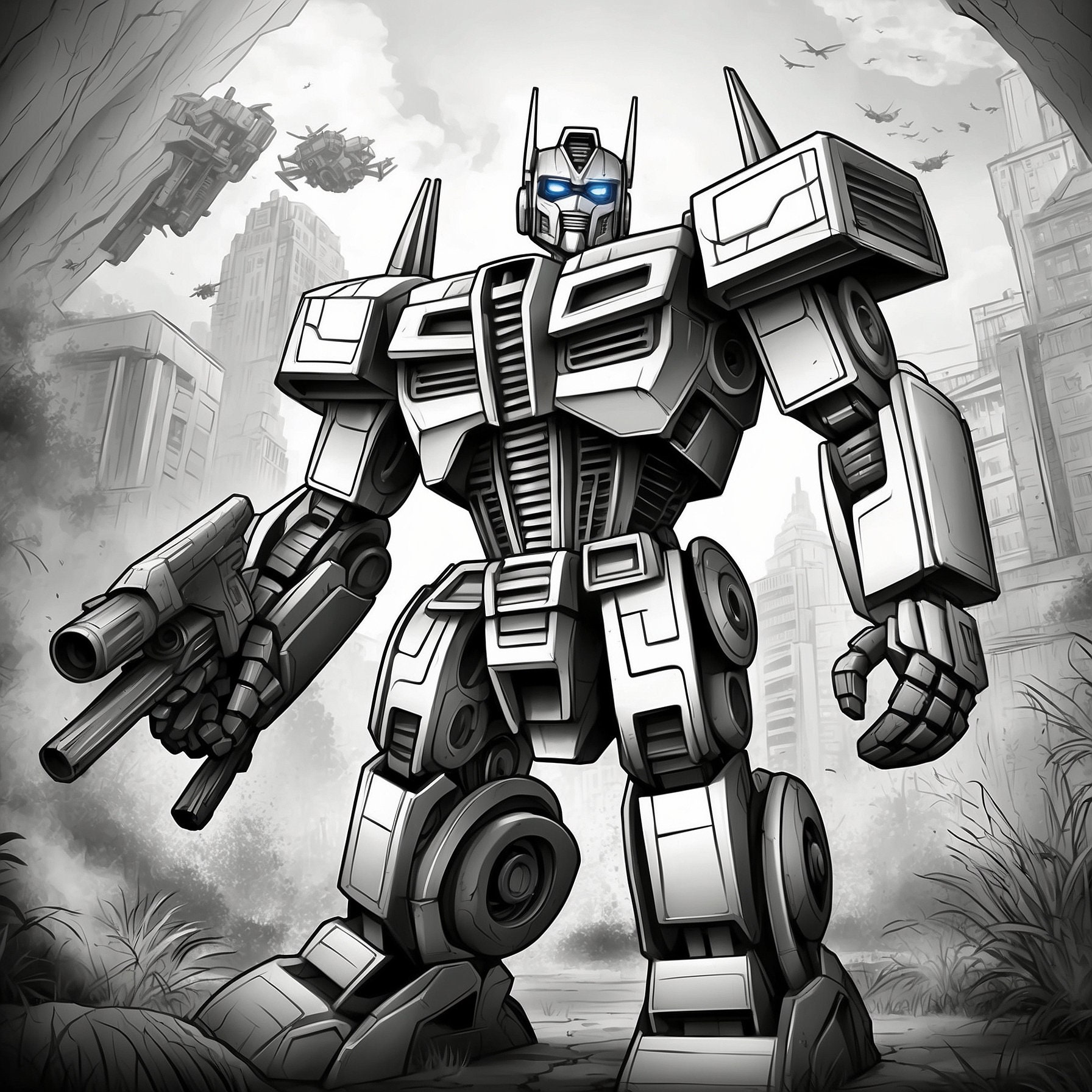 Transformers Coloring Book | Fun and Educational Activity for Kids ...