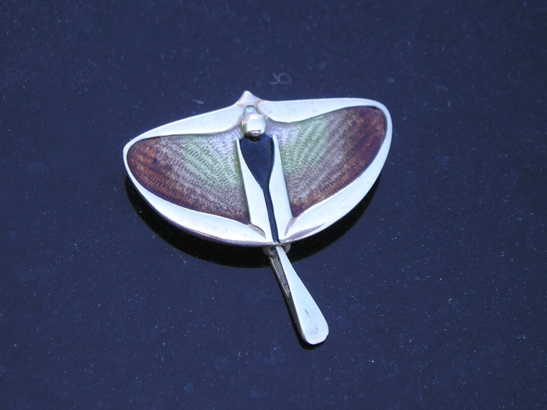 Stunning Pat Cheney PPC Sterling 925 Enamel Guilloche Pin Pendant - Etsy