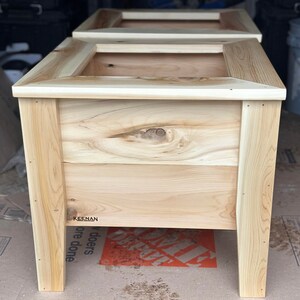 Custom Size Cedar Garden Boxes - Etsy