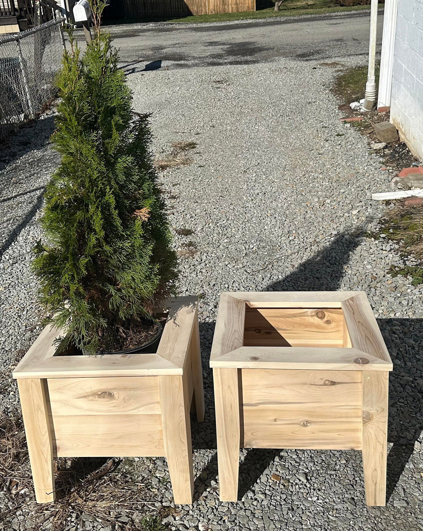 Custom Size Cedar Garden Boxes - Etsy