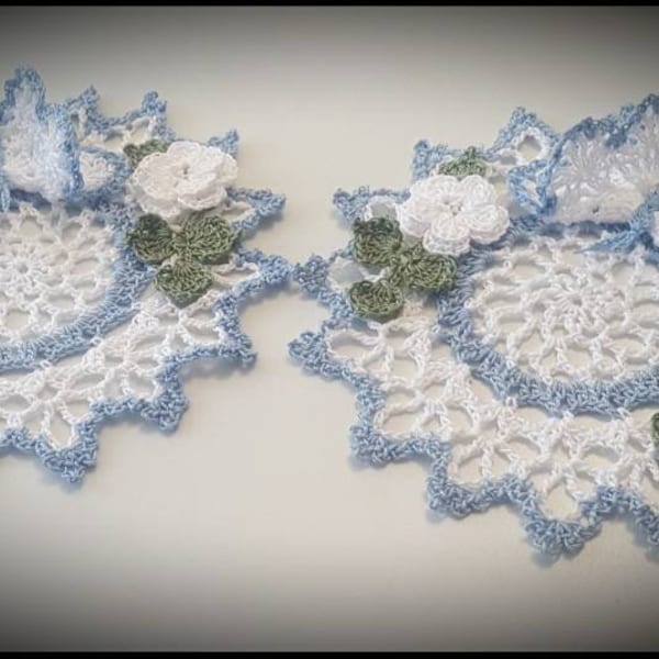 Blue Doilies - Etsy