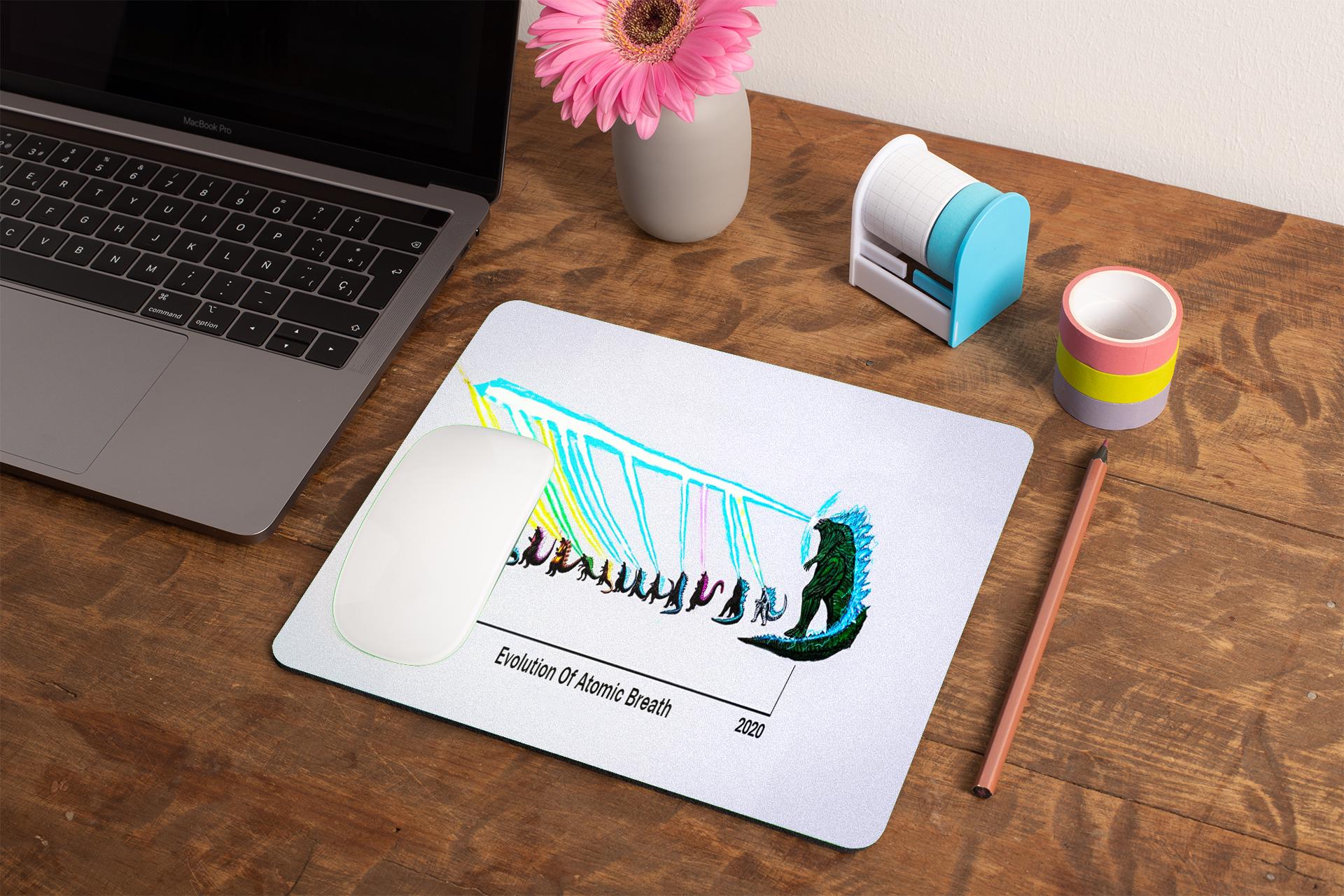 GODZILLA Monstesr Light Atomic Breath Evolution Mouse Pad and Desk Mat ...