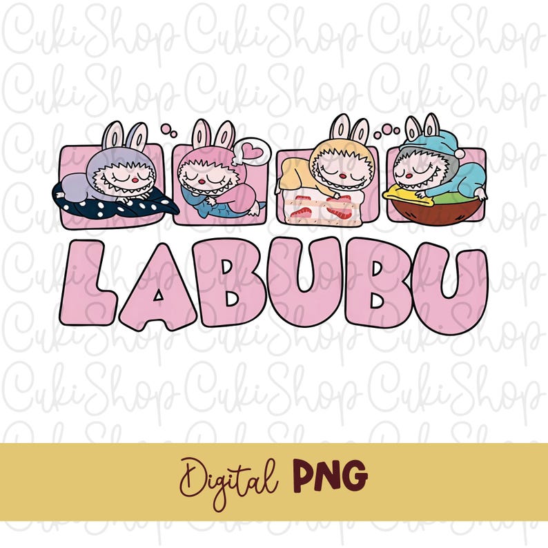 Labubu Style Png Digital Files - Etsy