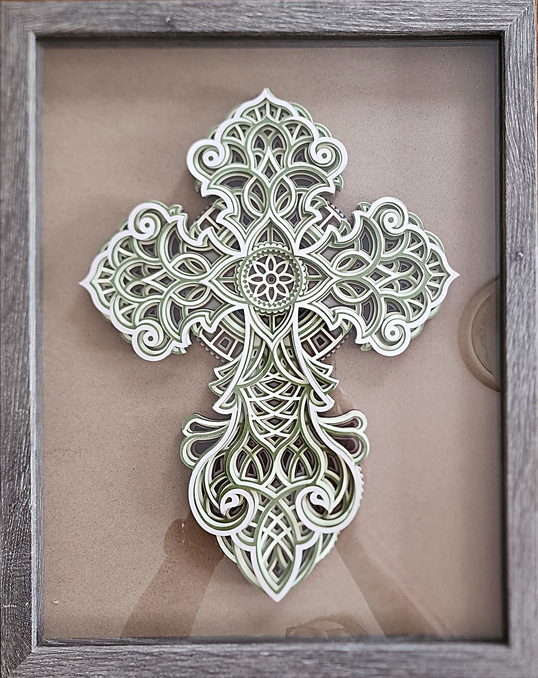 11" X 14" Multilayer 3D Celtic Cross Paper Art - Etsy
