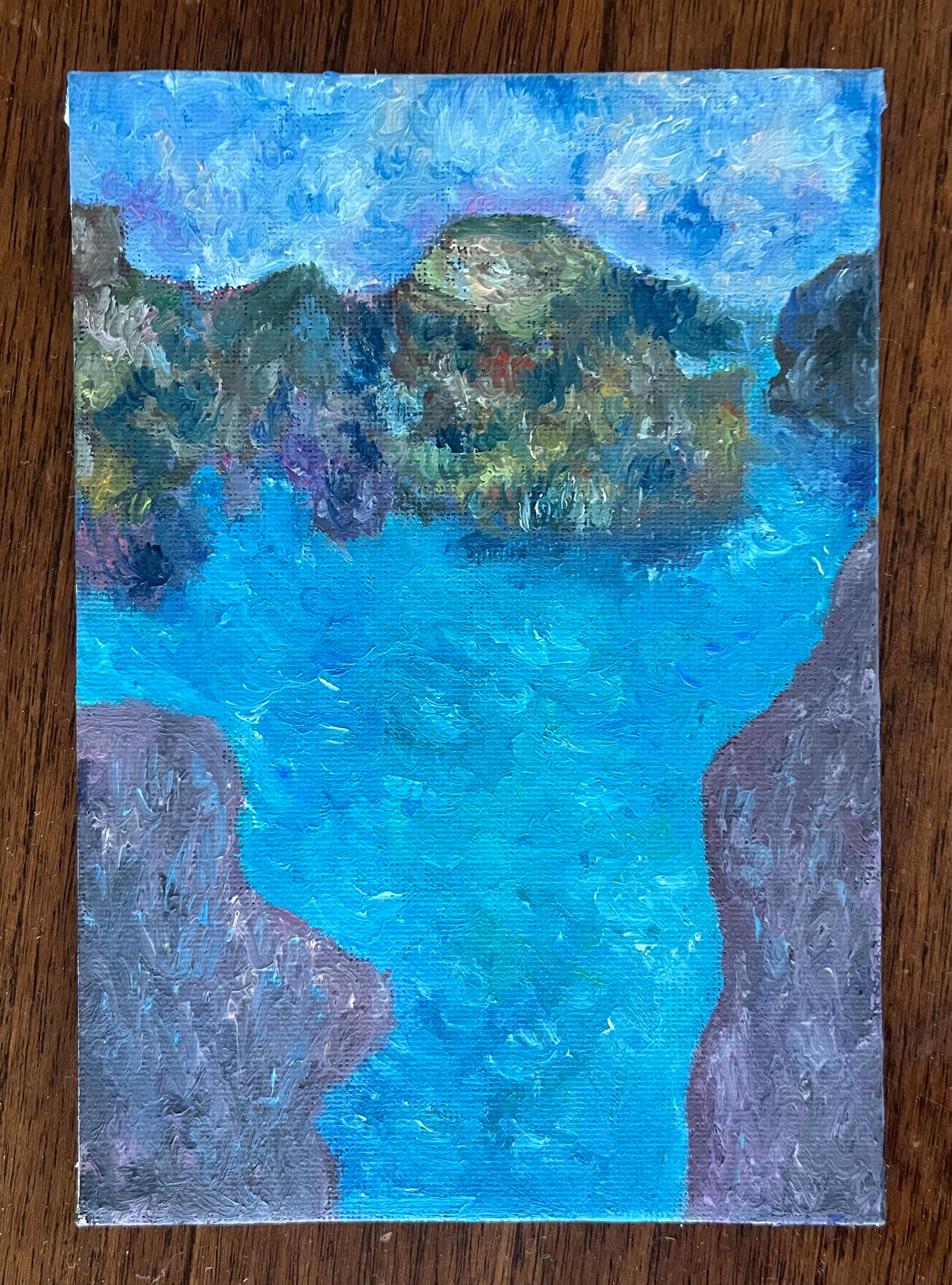 Claude Monet Handmade Acrylic Oil Painting 5 X 7 Inches - Etsy