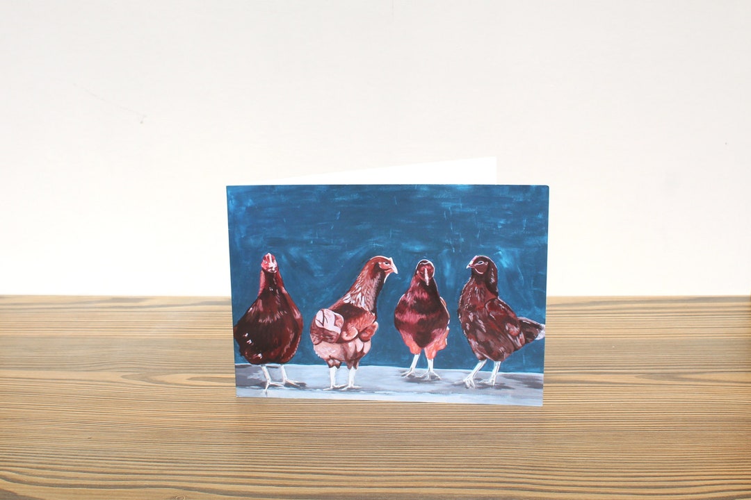 The Chicks Card | Greetings Card | Chickens Card | Farm Art ...