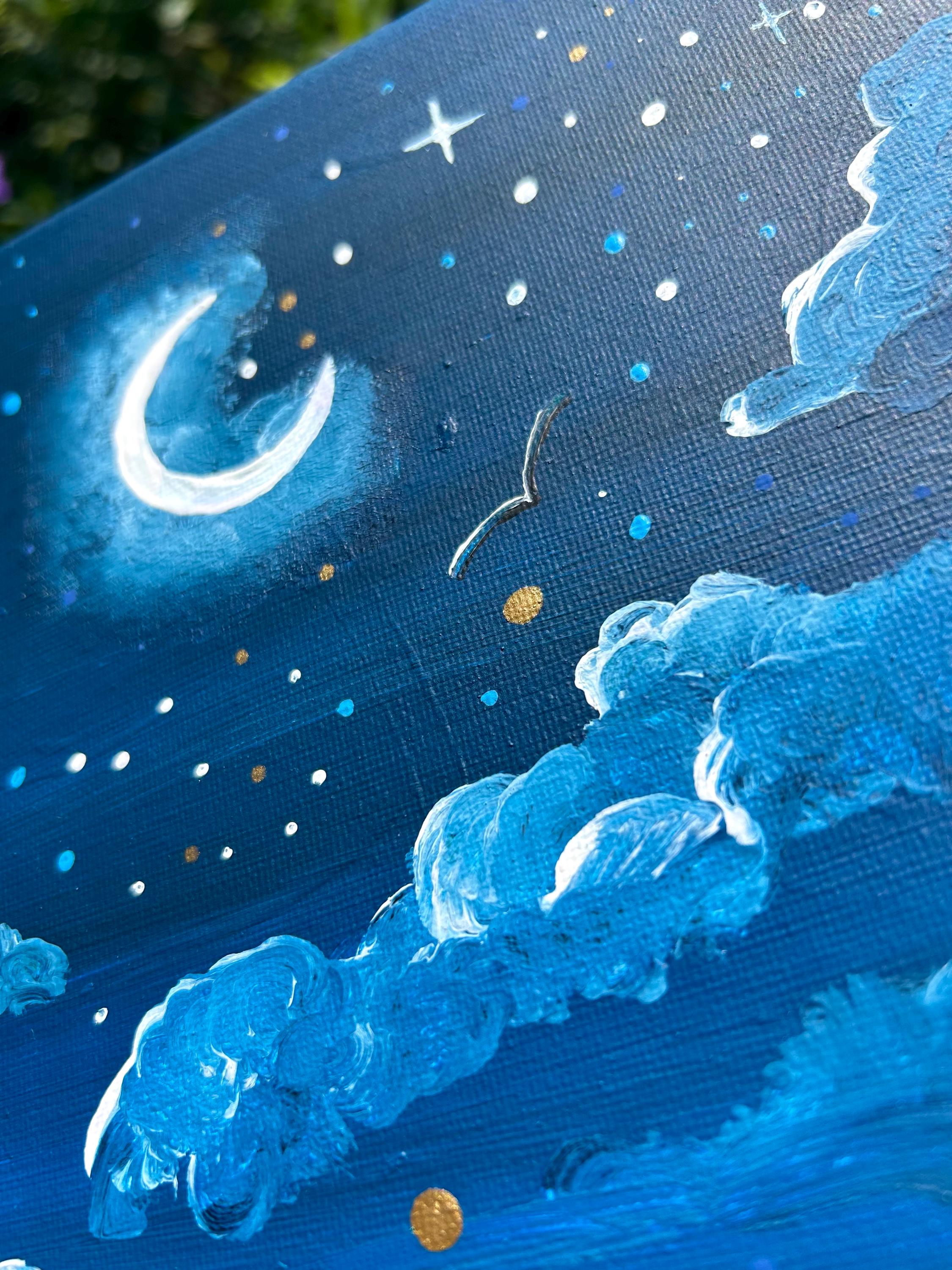 Nighttime Scars and Still I Soar. ~ Original Acrylic Painting ...