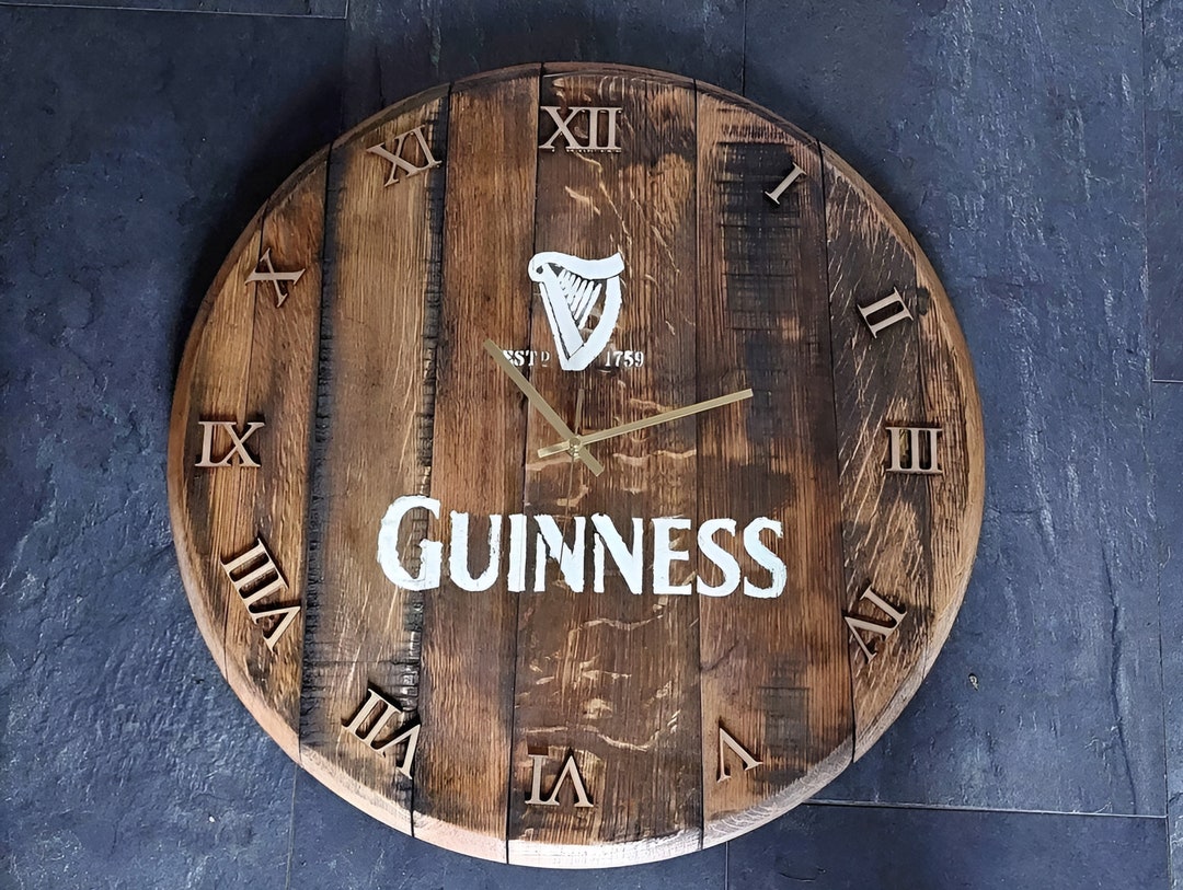 Handmade Oak Barrel Clock, Vintage Style - Etsy