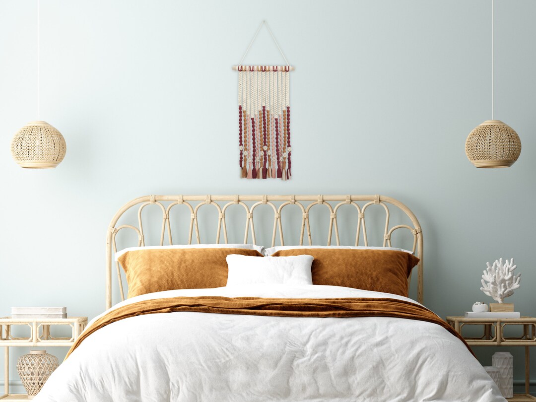 Daisy Chain Macrame Wall Hanging Recycled Cotton Macrame Fine Art Home ...