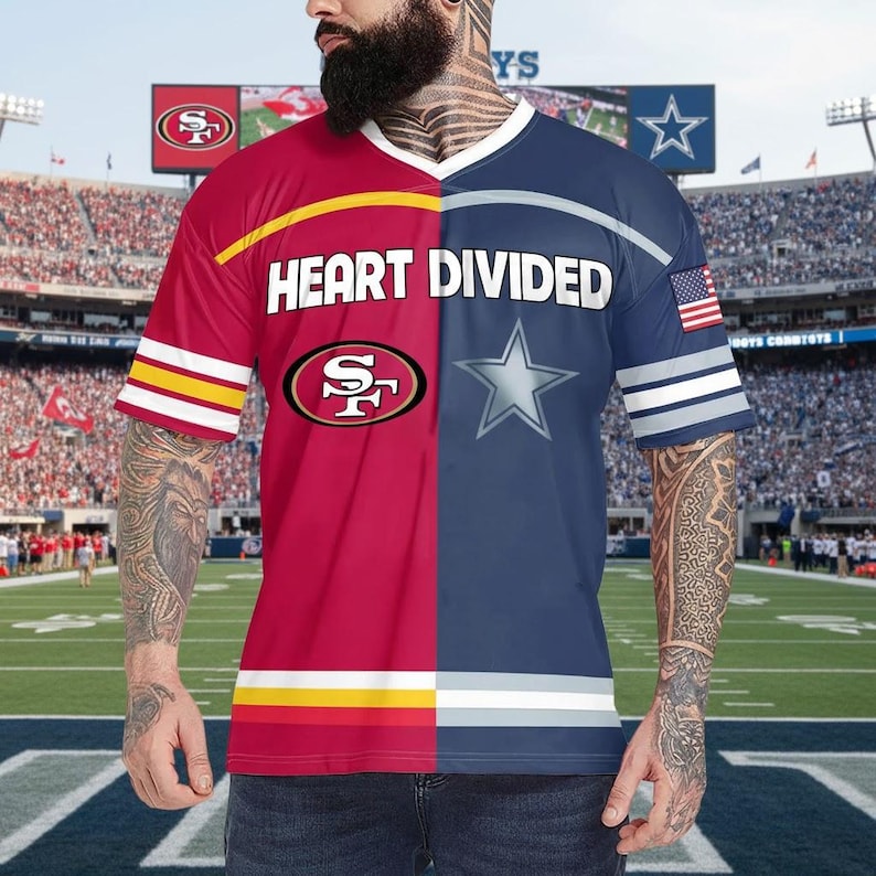 Personalized House Divided Football Jersey, Custom Split Team Shirt ...