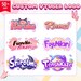 Custom Cute Logo, Cute Vtuber Logo Text, Chibi Logo, Kawaii Logo Text ...