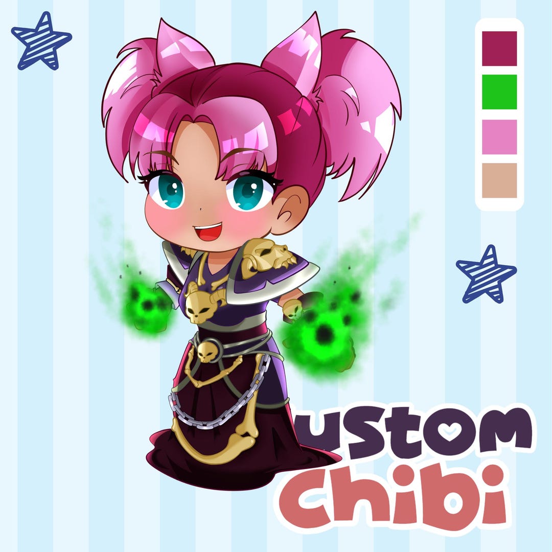 CUSTOM CHIBI, Chibi Character, Original Character, Chibi Pet, Chibi ...