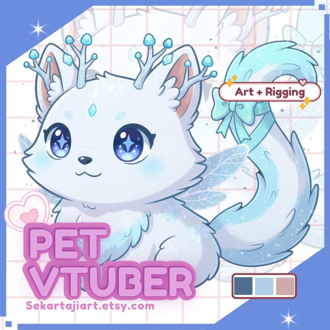 Custom Vtuber Pet Model – Live2d Animal Mascot, Pngtuber Reactive ...