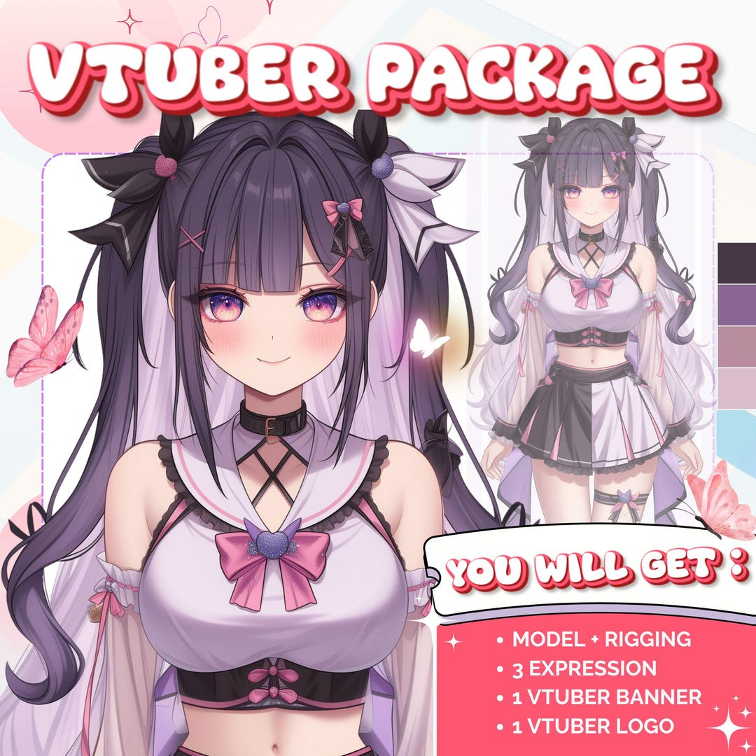 Custom Live2d Vtuber Model, Vtuber Design, Vtuber Model, Vtuber Asset ...