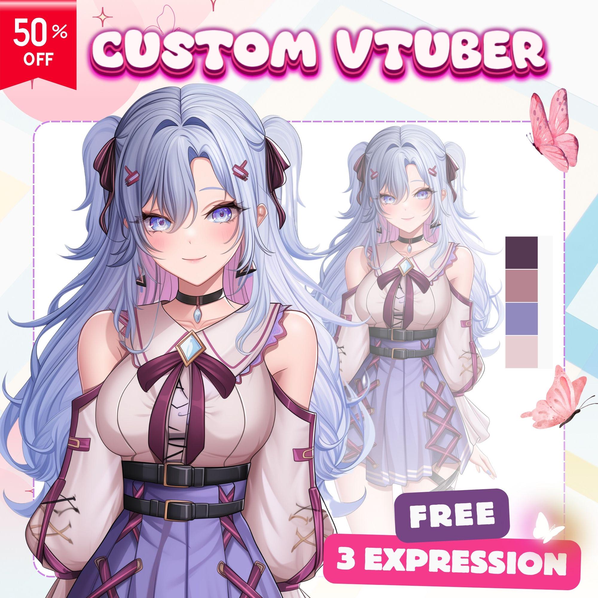 Custom Live2d Vtuber Model, Vtuber Design, Vtuber Model, Vtuber Asset, Vtuber Commission, Custom ...