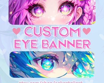 Custom Twitch Banner | Eye Banner | Twitch Banner | Banner Design ...