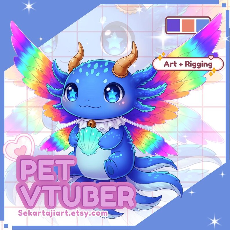 CUSTOM VTUBER PET | Vtuber Mascot | Animal Vtuber Pet| Animal Vtuber ...