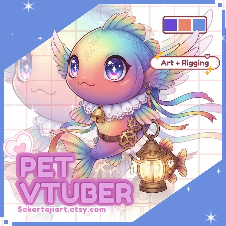 Custom Vtuber Pet Model – Live2d Animal Mascot, Pngtuber Reactive ...