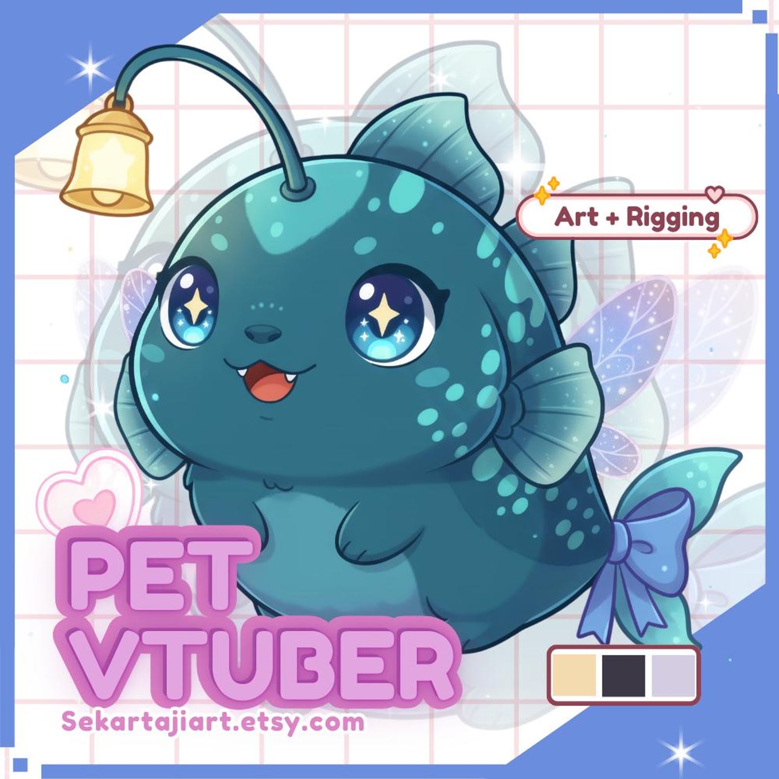 Custom Vtuber Pet Model – Live2d Animal Mascot, Pngtuber Reactive ...
