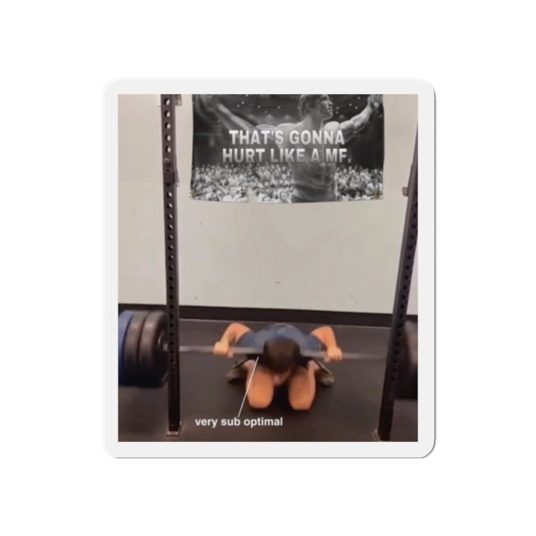 Very Suboptimal Squat Fail Magnet Funny Fitness Meme Perfect for ...