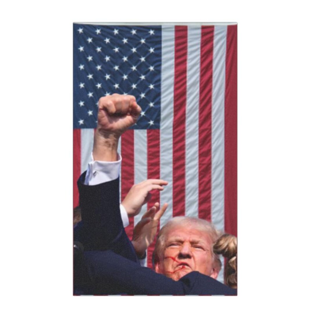 President Trump Car Magnet, MAGA Magnet, Trump Fist Raised Magnet ...