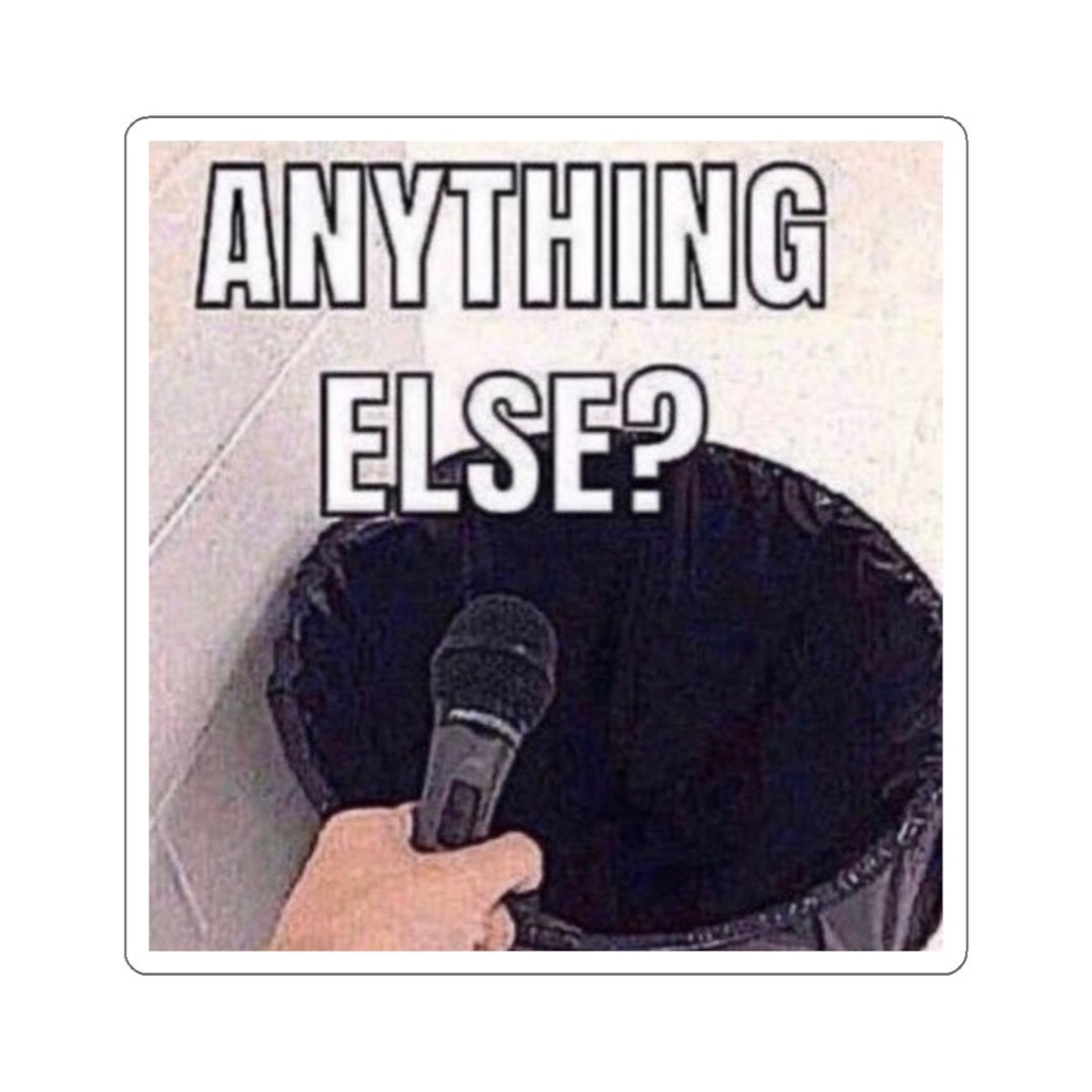 Funny Meme Sticker, Trash Can Interview, Meme Lover Gift, Trash Can Sticker, Quirky Laptop ...