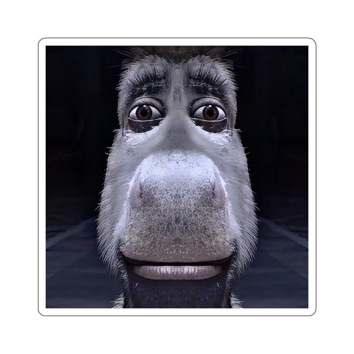 Donkey Meme Stickers, Shrek Donkey Sticker, Funny Meme Decal, Laptop ...
