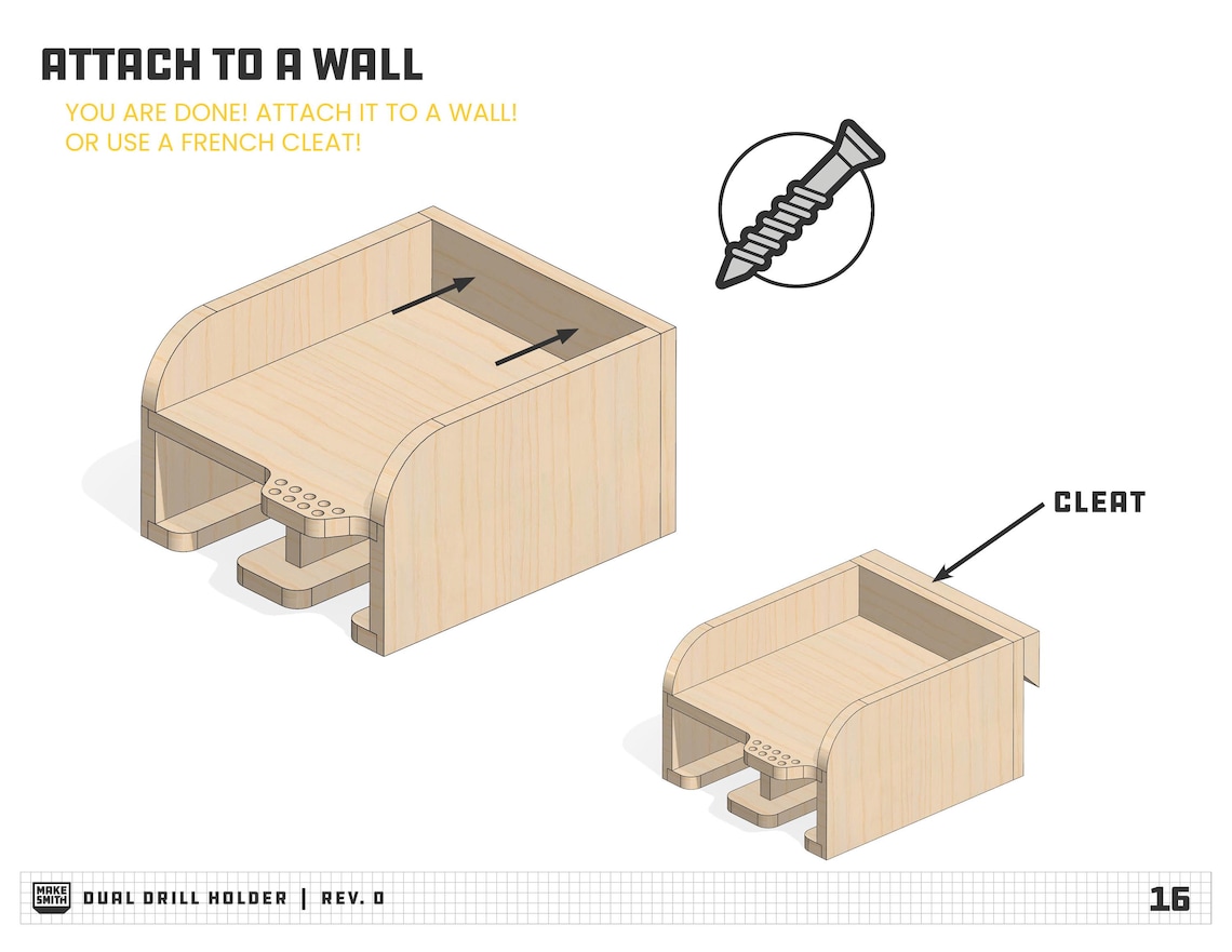 Dual Drill Holder Build Plans – DIY Cordless Drill Rack With Bit ...