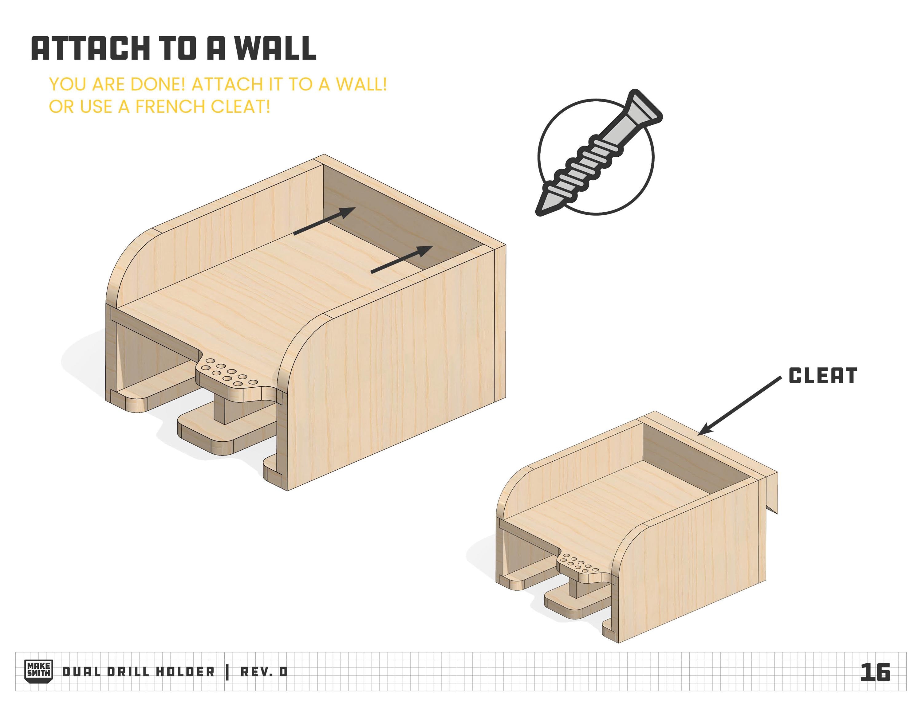 Dual Drill Holder Build Plans – DIY Cordless Drill Rack With Bit ...