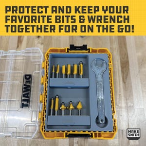 STL FILE (digital Only) – 1/4" Router Bit Organizer for Dewalt Tough ...