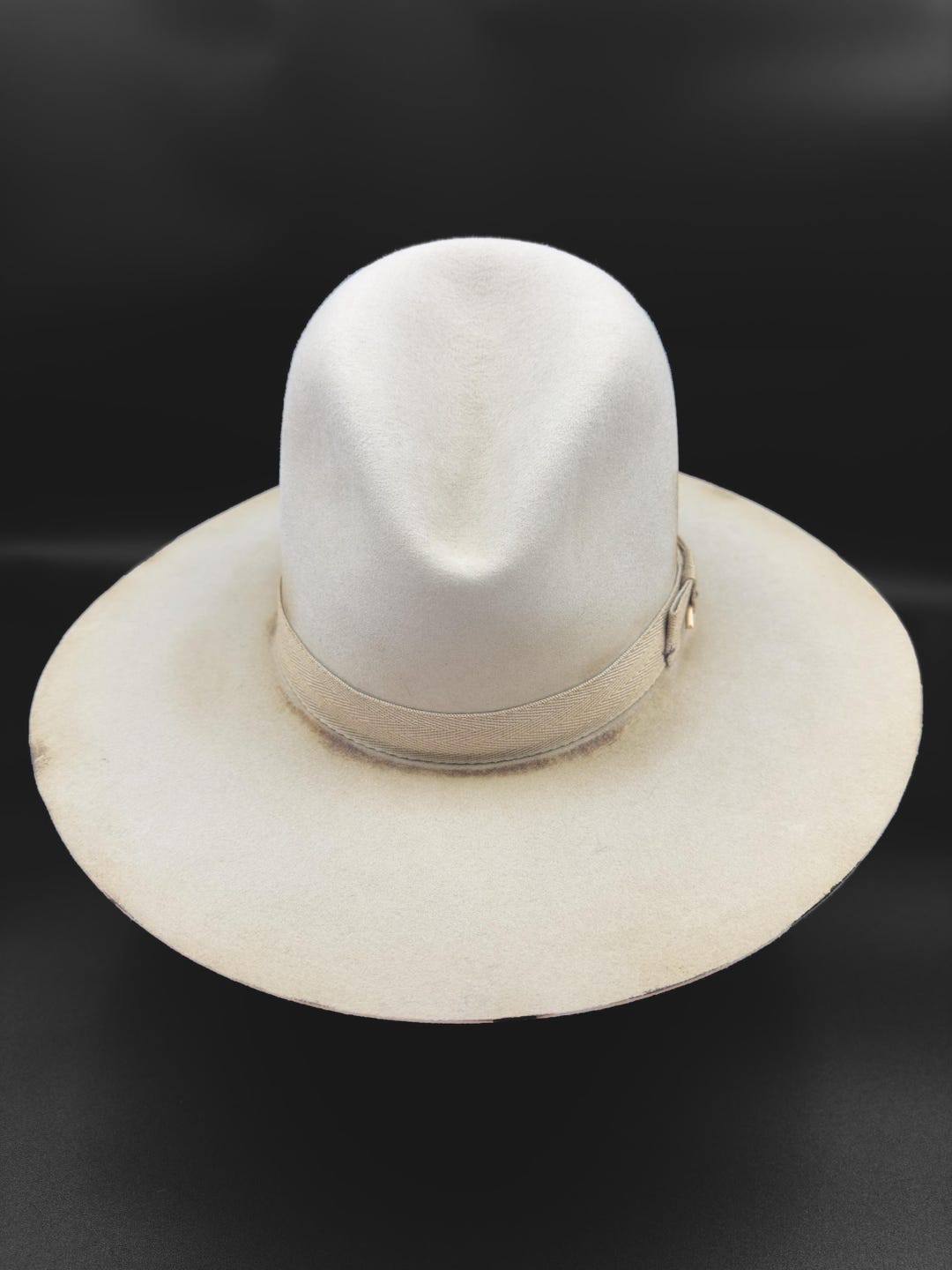Buffalo Milk, Handcrafted, Distressed Hat, Gus Crown Shape, Rabbit Felt ...