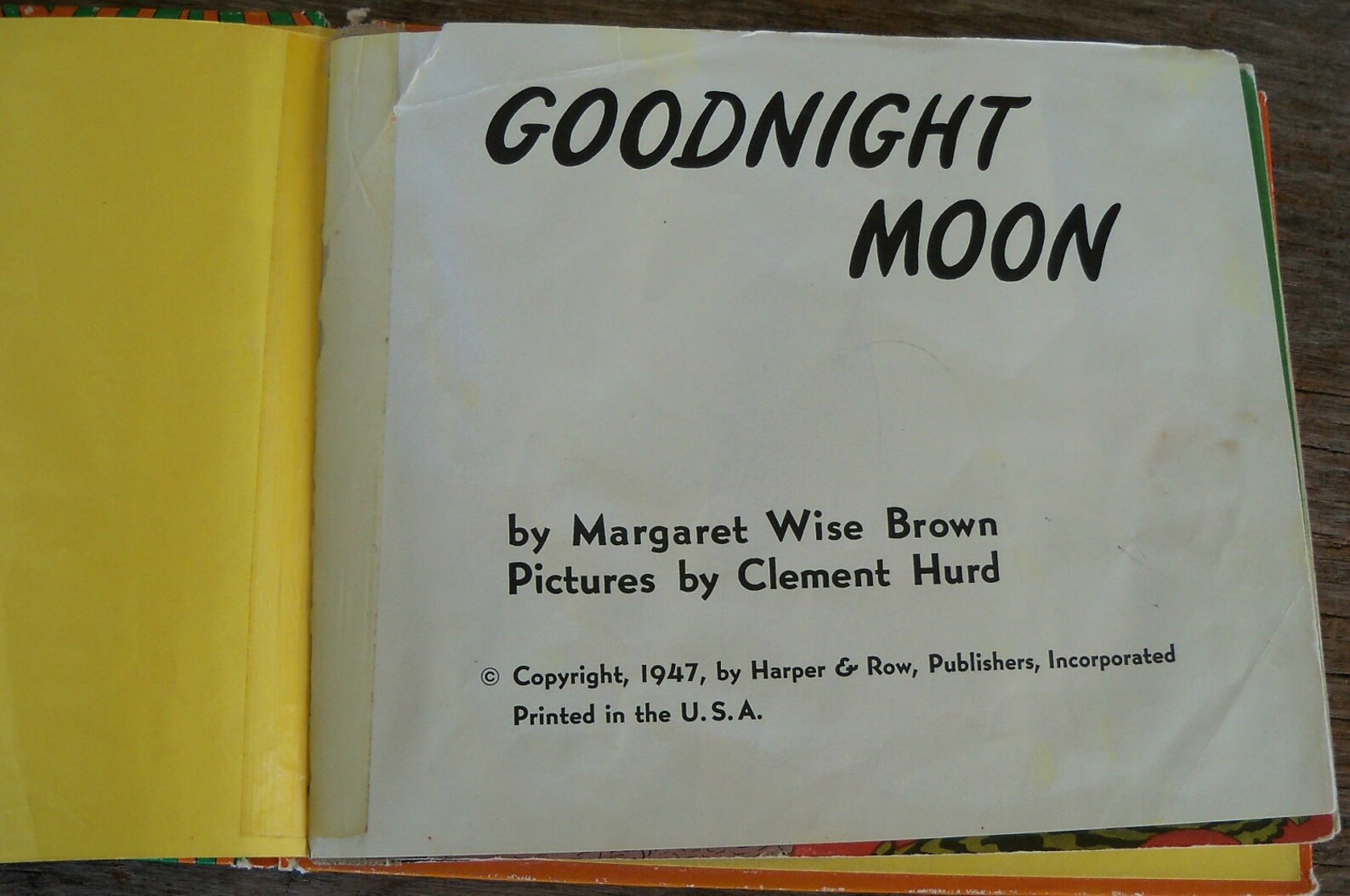 Vintage Good Night Moon Book 1947. Shipping Included - Etsy